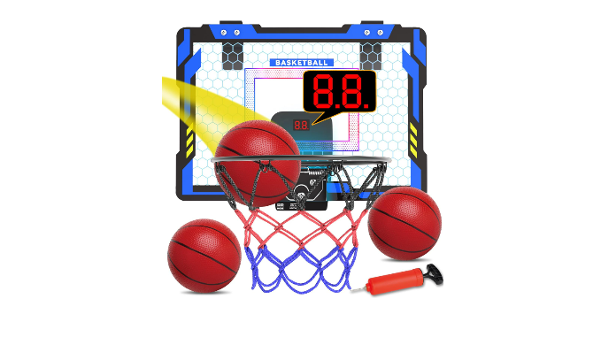 Basketball Hoop Indoor, Kids Basketball Hoop Over The Door Basketball ...