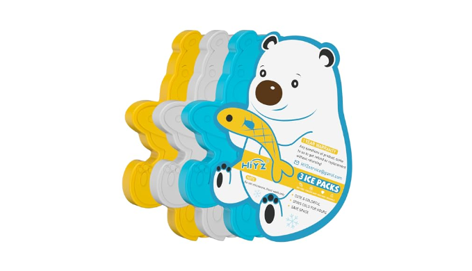HiYZ Kids Ice Packs, Long-Lasting Ice Packs for Lunch Boxes, Slim ...