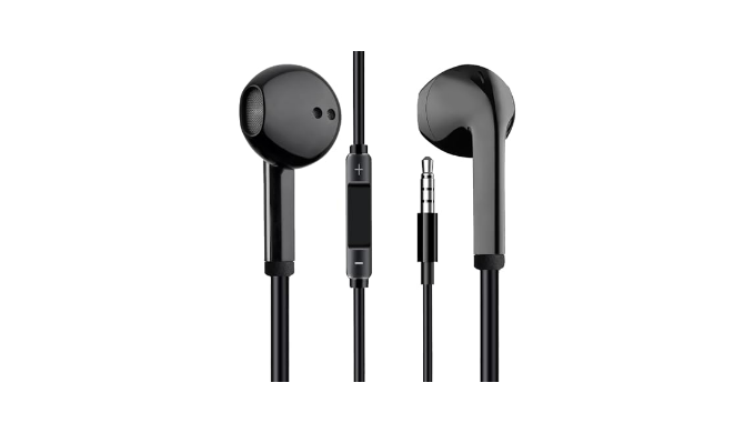 schainyan Wired Earbuds with Mic, Plug in Earbuds Noise Cancelling Ear ...