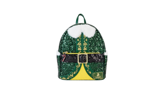 Loungefly Warner Brothers Elf Buddy Sequin Cosplay Mini Backpack ...