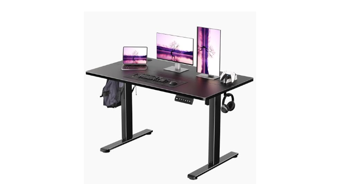 CROWNFURN Electric Standing Desk Adjustable Height, 48 x 24 Inch Sit ...