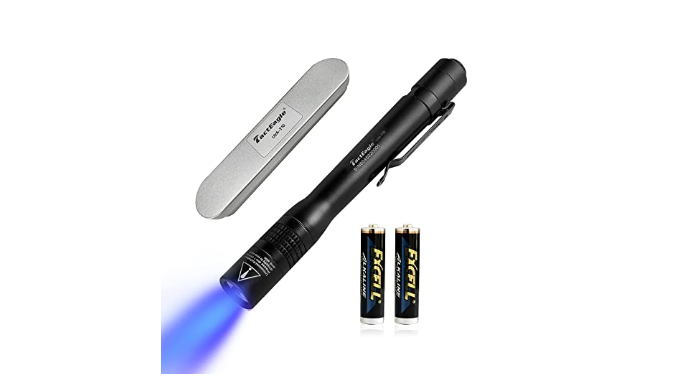 TactEagle UV Pen Light 365nm Ultraviolet Blacklight Penlight Flashlight ...