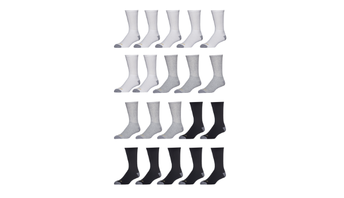 Rustler Extended Size Crew Work Socks, 20 Pack - Coupon Codes, Promo ...