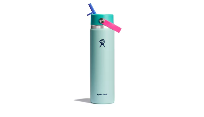 Hydro Flask 24oz Wide Mouth Flex Straw Water Bottle Polar Plunge: BPA ...
