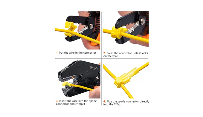 Wire Tap Connectors 120-Piece T-Tap Wire Connector Kit - Quick Splice ...