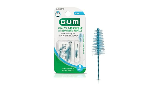 GUM Proxabrush Go-Betweens Refills - Wide - Compatible with GUM ...