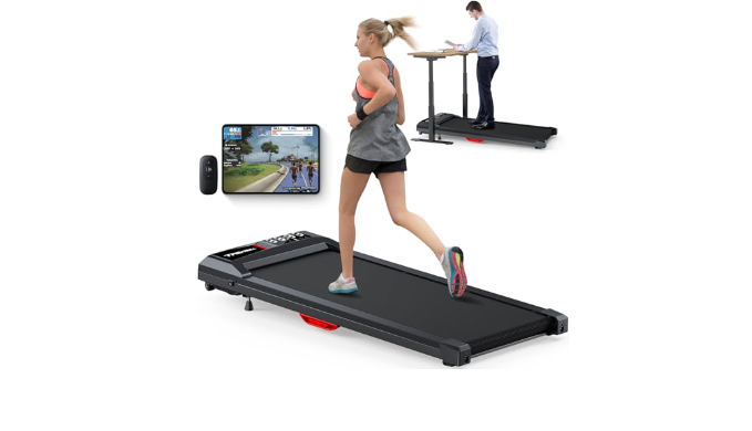 Walking Pad with 10% Incline, Walking Pad Treadmill 300lb Capacity ...