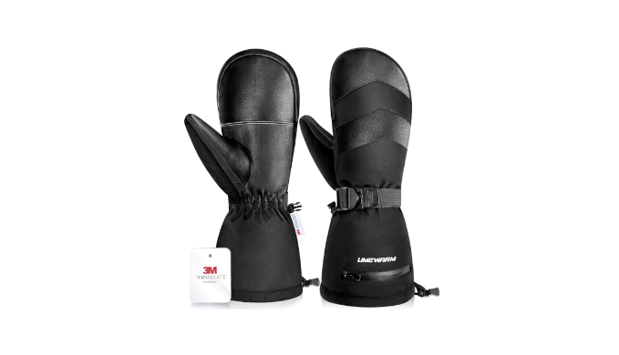 UMEWARM -10°F Winter Ski Mittens for Men & Women Made with 3M C100 ...