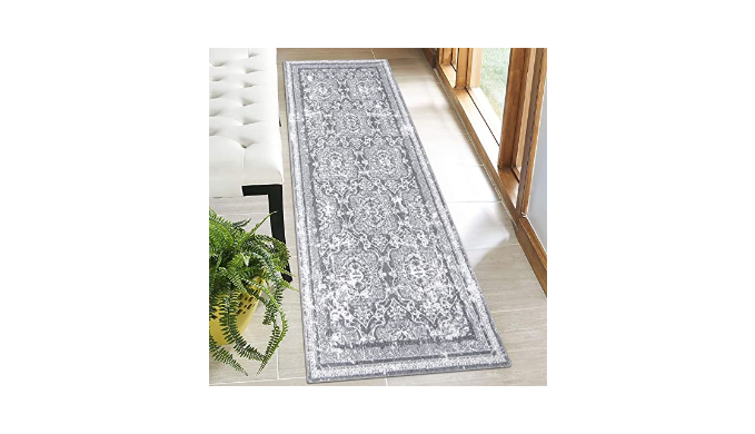 Vaukki Hallway Runner Rug, Vintage Shaggy Soft Laundry Rug Runner, Non ...