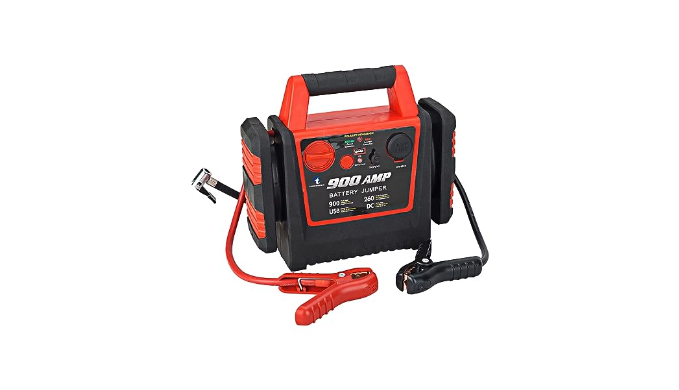 TIREWELL Car Jump Starter Power Pack with Air Compressor, 900A 12V ...