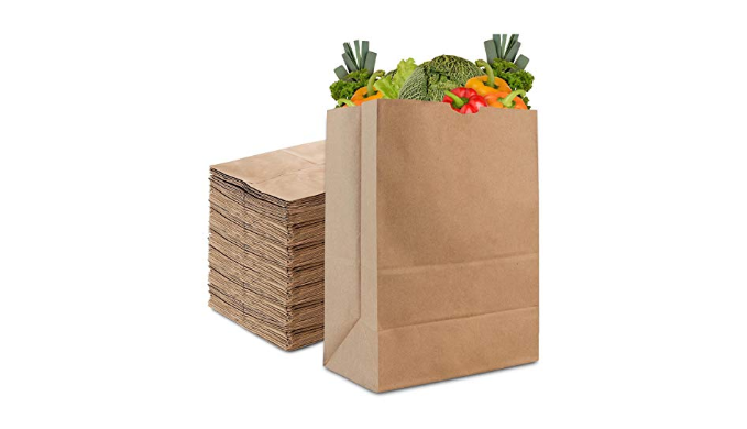 Stock Your Home 57 Lb Kraft Paper Bag (50 Count) Heavy Duty, Large ...