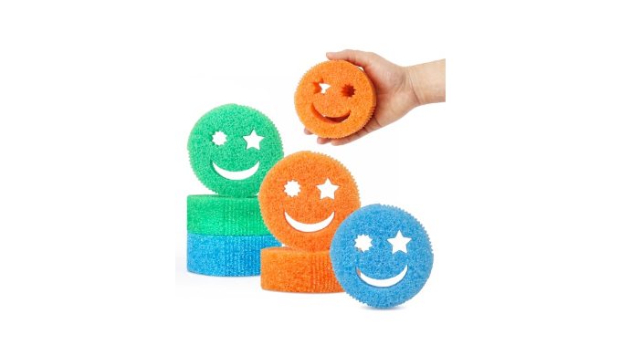 Color Sponge(6 PCS) - Scratch-Free Multipurpose Dish Sponges for ...