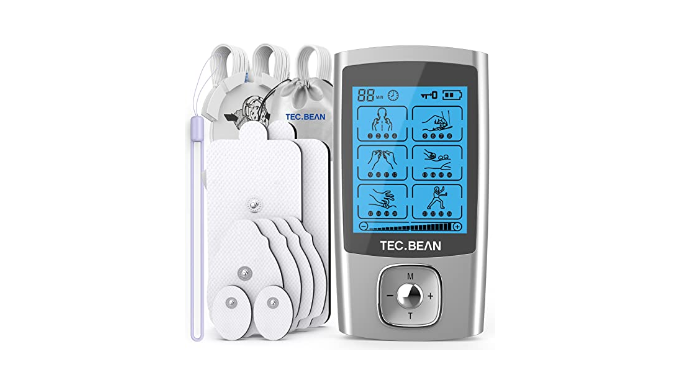 TEC.BEAN 24 Modes Tens Unit Muscle Stimulator, Rechargeable Tens ...
