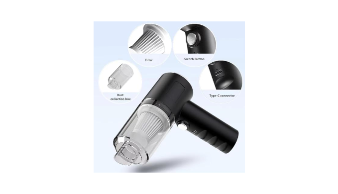 XBllcyiv Mini Vacuum Cleaner for Car,2 in 1 Keyboard Vacuum Cleaner ...