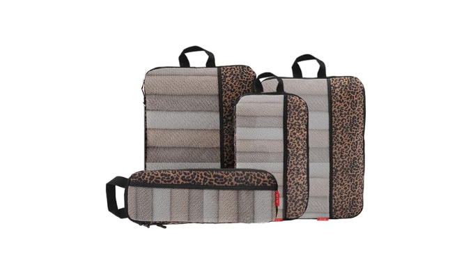 U+U 4 Set Compression Packing Cubes - Ultralight Travel Organizers with ...