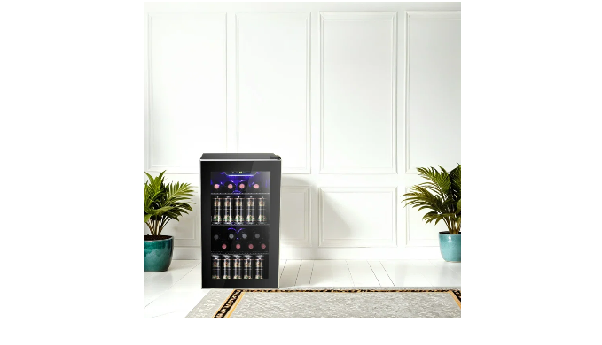 R.W.FLAME 17.52” W 120 Cans (12 oz.) 3.2 Cubic Feet Beverage Cooler ...