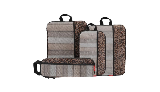 U+U 4 Set Compression Packing Cubes - Ultralight Travel Organizers with ...