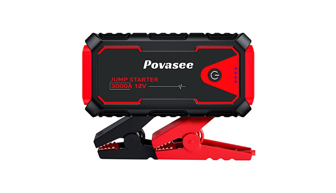 Povasee Jump Starter 3000A Peak Jump Starter Battery Pack, 12V Jump Box ...