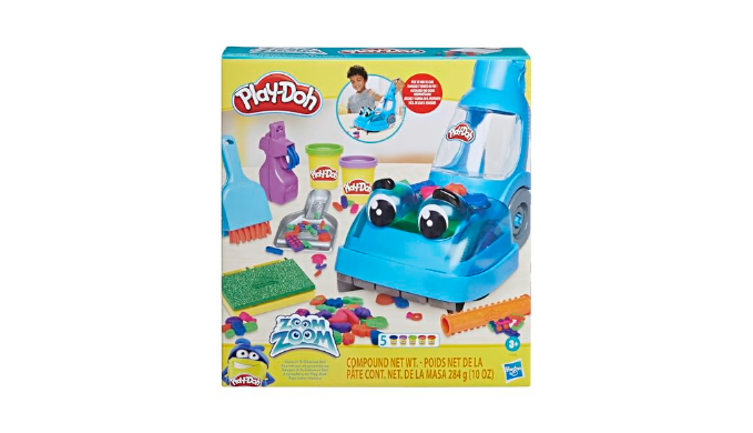 Play-Doh Zoom Zoom Vacuum Cleaner Toy, 6 Accessories & 5 Cans of Assort ...