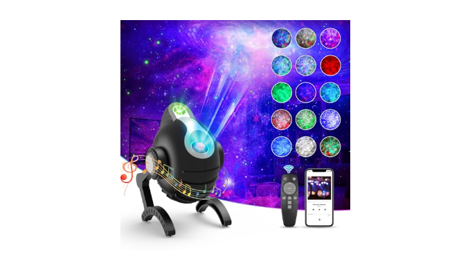 Star Projector Galaxy Night Light-Robot Dog Projector, Starry Nebula ...