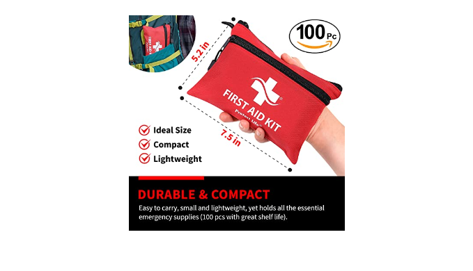 Protect Life First Aid Kit for Home/Business, HSA/FSA Eligible Emergency Kit | Mini Travel First ...