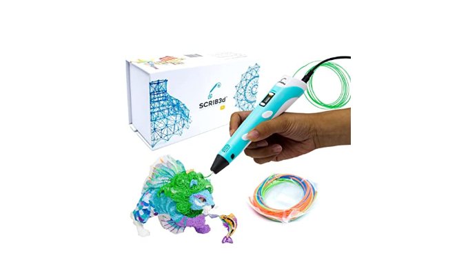 SCRIB3D P1 3D Printing Pen with Display - Includes 3D Pen, 3 Starter ...