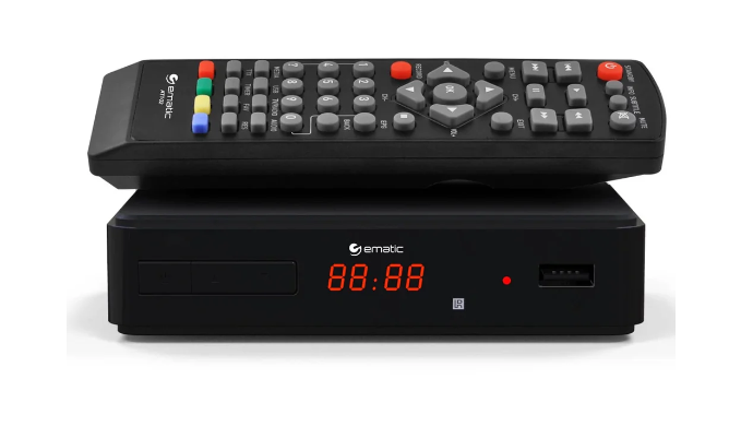 Ematic AT102 Digital TV HD Converter Box + Recorder with LED Display ...