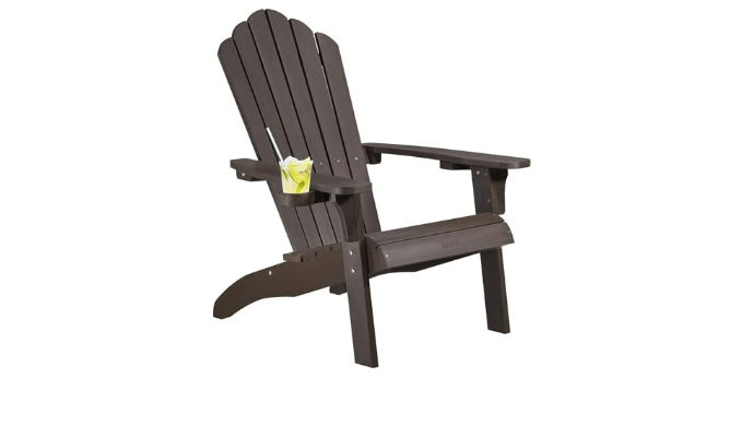 Cecarol Normal Size Adirondack Chair Plastic, Outdoor Fire Pit Chair ...
