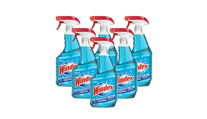 Windex Glass and Window Cleaner Spray Bottle, Bottle Made from 100% ...
