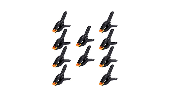 10 Packs of 3.5 inch Professional Plastic Small Spring Clamps Heavy ...