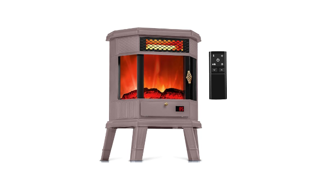 RealSmart Electric Fireplace Heater 22 in Freestanding Fireplace Stove ...