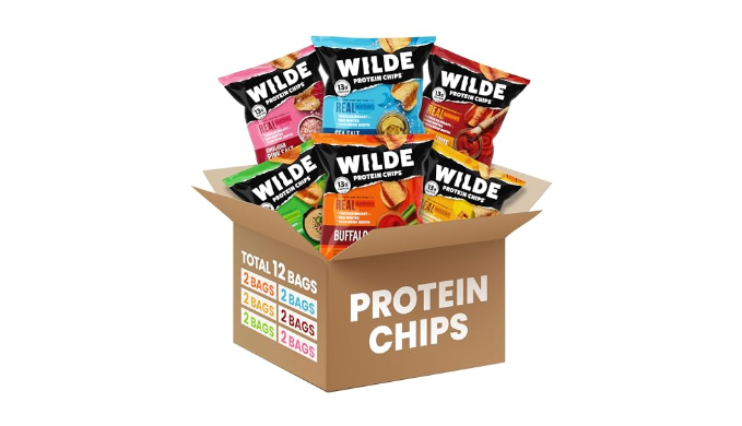 WILDE Protein Chips Variety Pack, High Protein Snacks, Gluten Free Keto ...