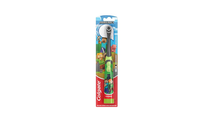 Colgate Kids Battery Powered Minecraft Toothbrush, Extra Soft Kids ...