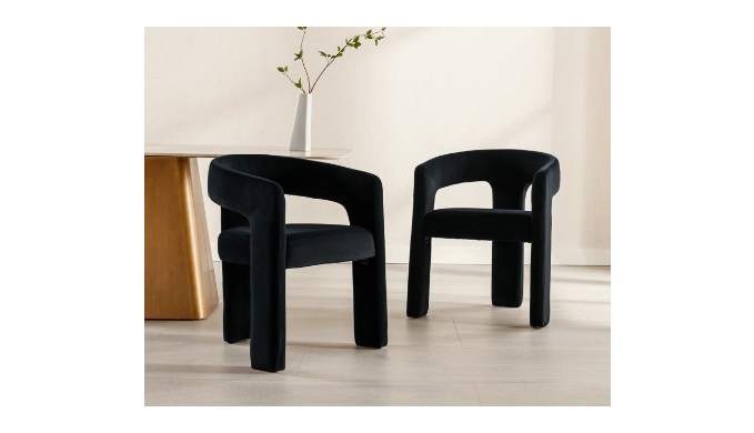 Modern Dining Chairs Barrel Dining Chair Upholstered Dining Room Chair ...
