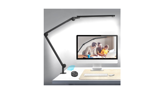 LED Desk Lamp with Clamp, Ultra-Bright Dual Light Architect Desk Light ...