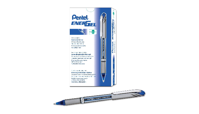 Pentel EnerGel NV Gel Ink Pen, (0.7mm), Medium Point Capped, Metal Tip ...