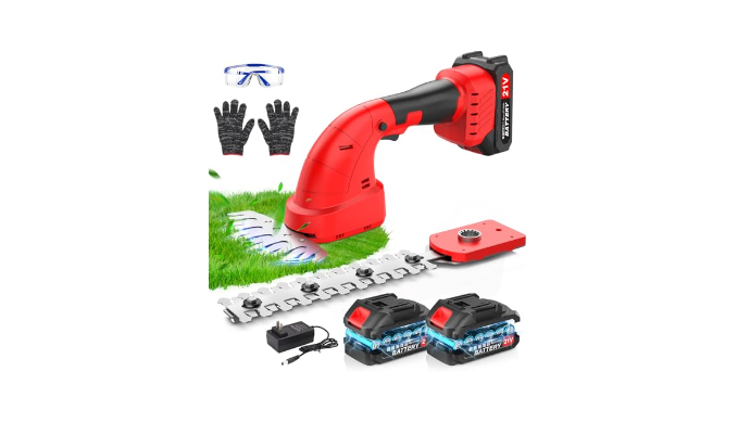Lemolify 21V Hedge Trimmer Cordless with 3000mAh Battery- Electric ...