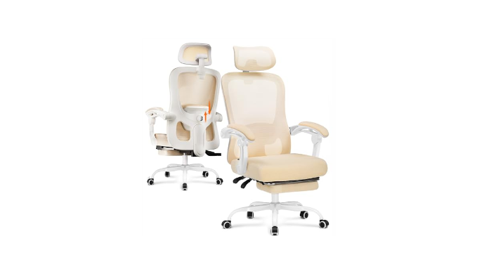 GTRACING Ergonomic High-Back Office Chair with Strong Adjustable Lumbar ...