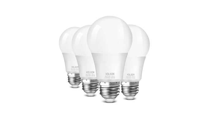 Volxon A19 LED Light Bulb, 9 Watt Equivalent 60 Watt Led Light Bulb ...