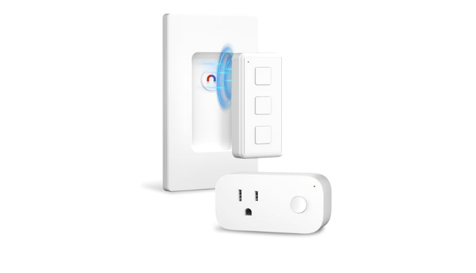 BN-LINK Remote Control Outlet Plug, Wireless Light Switch Wall Mounted ...