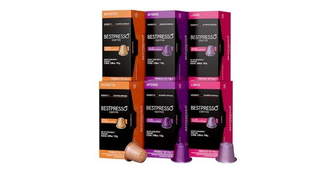 Bestpresso Coffee For Nespresso Original Machine 120 Aluminum Pods ...