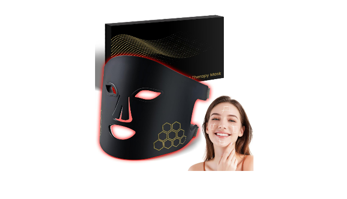 YOEYOU Red Light Therapy for Face, Infrared LED Face Mask Light Therapy ...