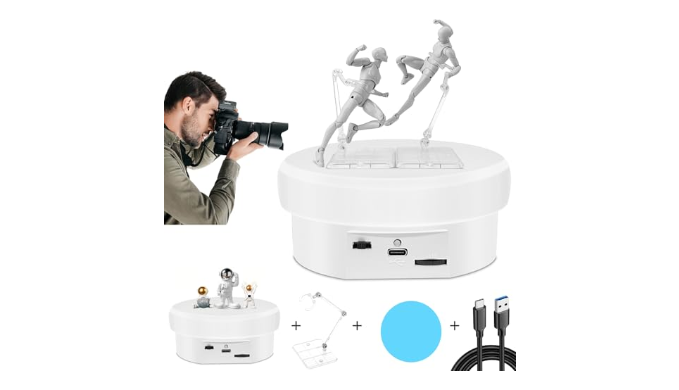 Foleto Electric Spinning Display, 360° Rotating Display Stand for Watch ...