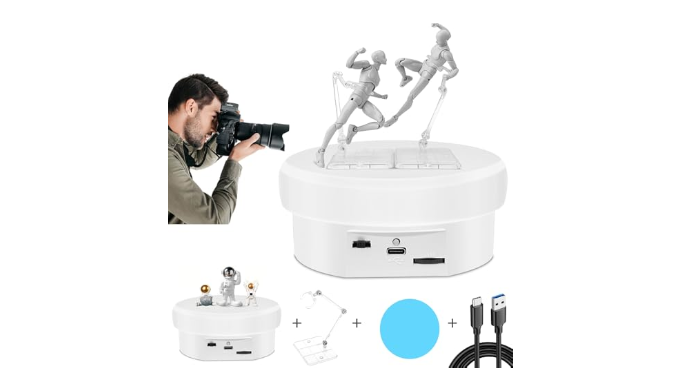 Foleto Electric Spinning Display, 360° Rotating Display Stand for Watch ...