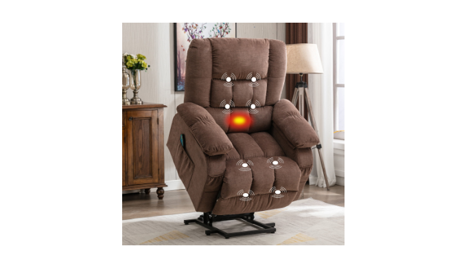 JONPONY Power Lift Recliner Chair Recliners for Elderly with Heat and ...