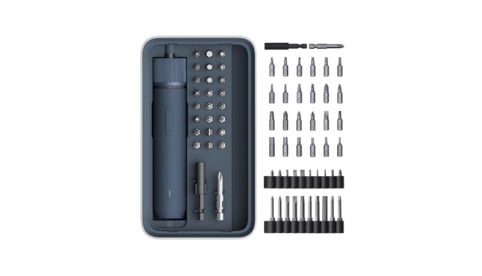 HOTO Electric Screwdriver Rechargeable,25+20 Extra Bits Enhanced Set,3 ...