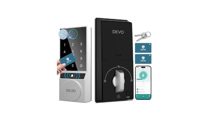Devo G2 Smart Lock,Finger Print Digtal Smart Locks, Front Door Keyless ...