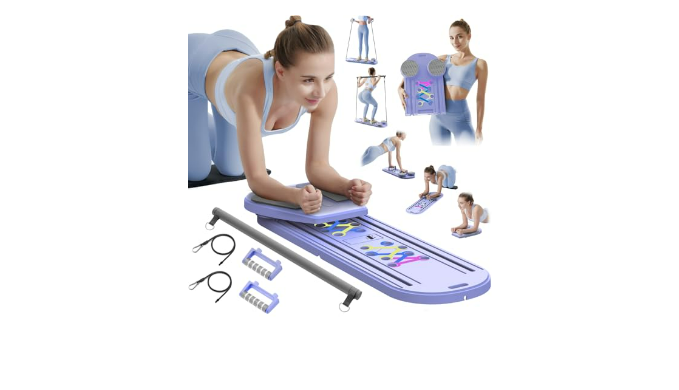 DQI Pilates Board Pilates Reformer Set 15-in-1 Pilates Boards for Home ...