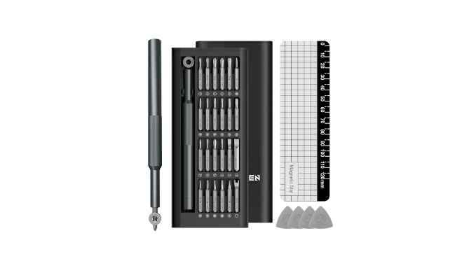 SHARDEN 31-in-1 Precision Screwdriver Set, Magnetic Bits, 4 Pry Tools ...