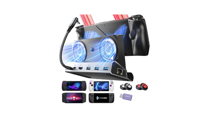 LISEN Docking Station for ASUS ROG ALLY X & Steam Deck & Lenovo Legion ...